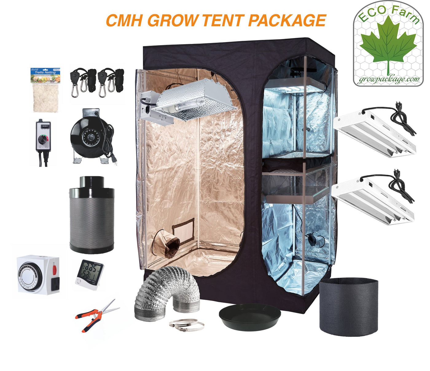 Eco Farm Middle Grow Kits for Indoor Plants for Sale - GrowPackage.com