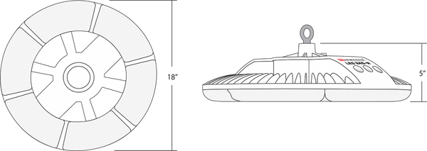 EYE Hortilux 240-R LED Grow Light for Indoor Plant Growing ...