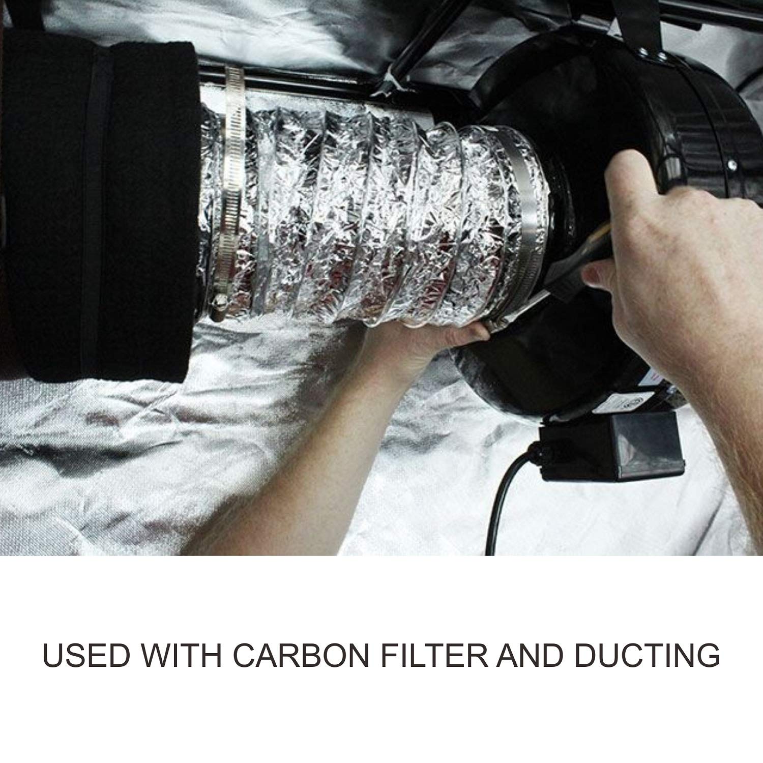 ECO FARM IN-LINE FANS 4/6/8/10 Inches InLine Fans for Grow Tent for ...