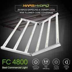 New Mars Hydro FC 4800 480W LED Grow Light with Samsung LM301B Diodes - GrowPackage.com